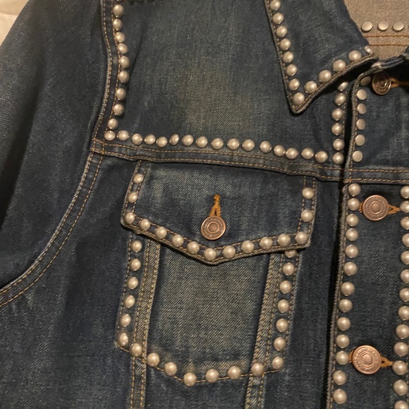 Celine | Jackets & Coats | Celine 220ss Studded Denim Jacket | Poshmark